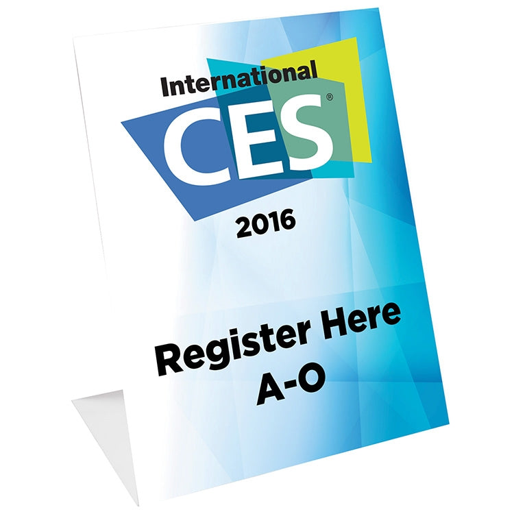 060 Styrene Table Tent | Heat Bent Table Tent Sign – Artsoft Expo ...