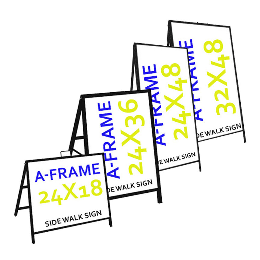 Side Walk Sign (Metal A-Frame) – Artsoft Expo Solutions Inc.