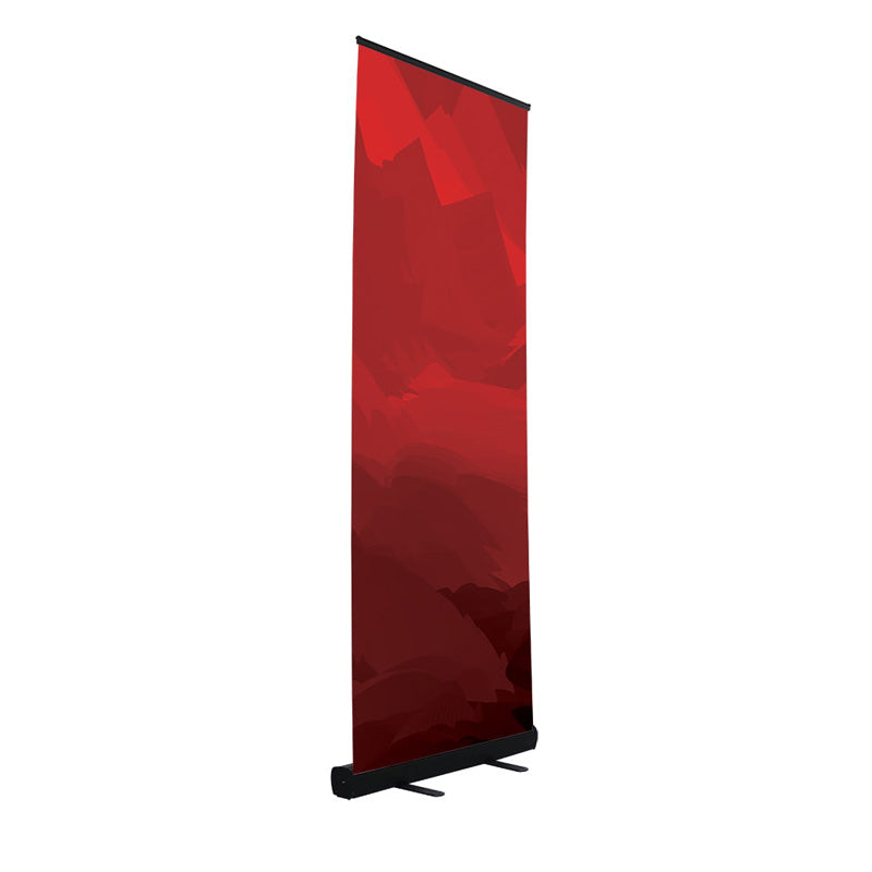 Black Retractable Banner Stand - RB33 with Decolit or 11mil PET Film ...