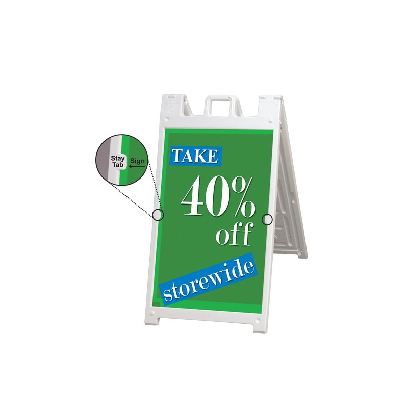 Plastic A-Frame Sign (Quick Change) – Artsoft Expo Solutions Inc.