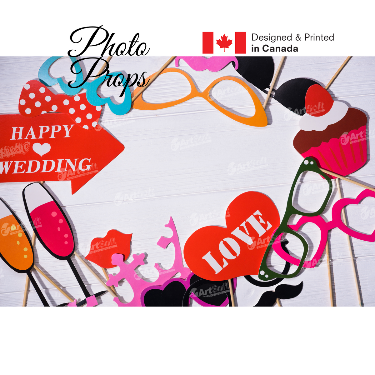 Large Custom Photo Props Cutout Signs for Photo Booth props , Party Pr ...